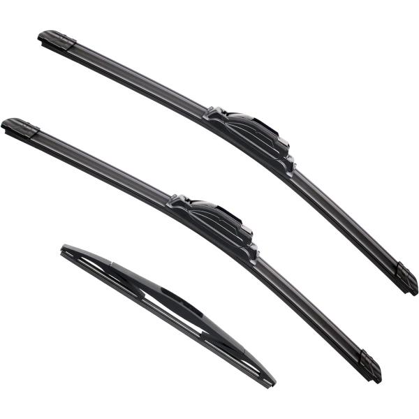 商品名ANIKLUIM 26インチ+20インチワイパーブレード 10インチリアワイパーブレードセット 交換用 2021年以降 グランドチェロキー L オリジナル工場品質 (3個パック)ANIKLUIM 26""+ 20"" Wiper Bl...