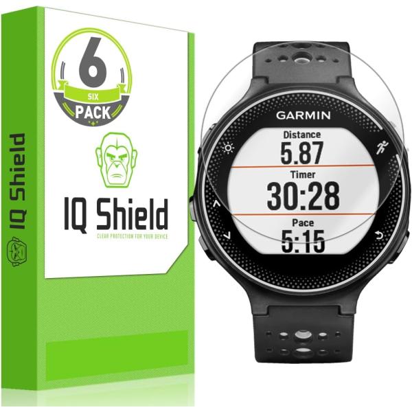 商品名IQShield スクリーンプロテクター Garmin Forerunner 235 225 620 220に対応 (6枚パック) 気泡防止クリアフィルムIQShield Screen Protector Compatible wit...