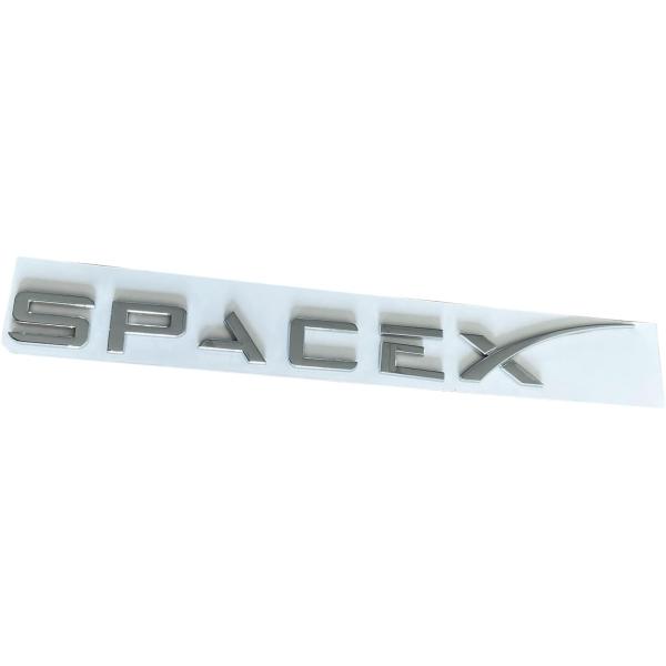 商品名1Pack SPACEX Letter Emblem Sticker Badge 3D Decals Compatible with Tesla Model 3 X Y S for Fender Side Rear Trunk Dec...