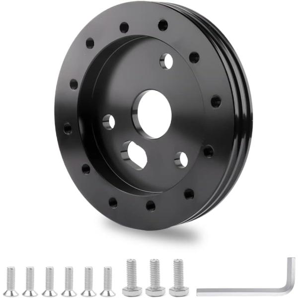 商品名OFBAND 0.5インチ ステアリングホイールハブアダプター 変換スペーサー - アルミニウム合金ステアリングホイールスペーサー 6穴から3穴 ステアリングホイールアダプター - カーモッズアクセサリーOFBAND 0.5"" St...