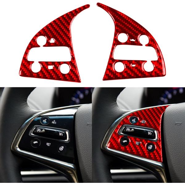 商品名NVCNX Real Premium Carbon Fiber Car Dashboard Steering Wheel Button Switch Panel Cover Sticker Decal Interior Console...