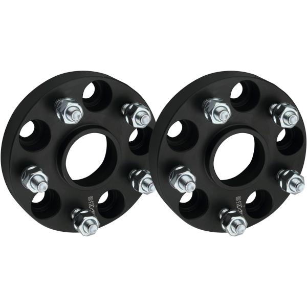 商品名DCVAMOUS 2PC Black Hubcentric 5x4.75 Wheel Spacers 1 Inch with 12x1.5 Studs Compatible with Chevy GMC 5 Lug 5x120.65 ...