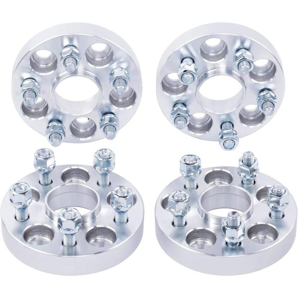 商品名DCVAMOUS 4PC Hubcentric 5x120 Wheel Spacers 1 Inch 14x1.5 Studs 66.9 Bore Compatible with Chevy Cadi-llac 5 Lug for 1...