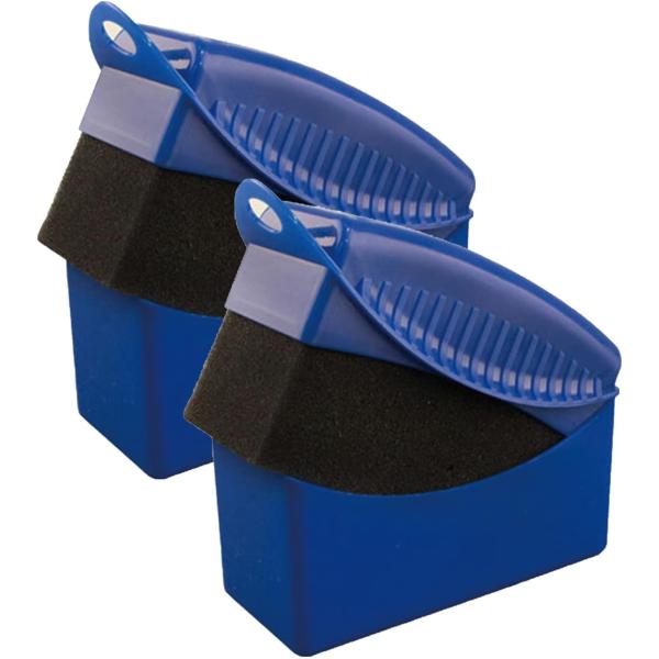 商品名2 Pcs Tire Tyre Wheel Rim Trim Contour Detailing Dressing Shine Applicator Pad Sponge Foam Brush for Car Truck Tires ...