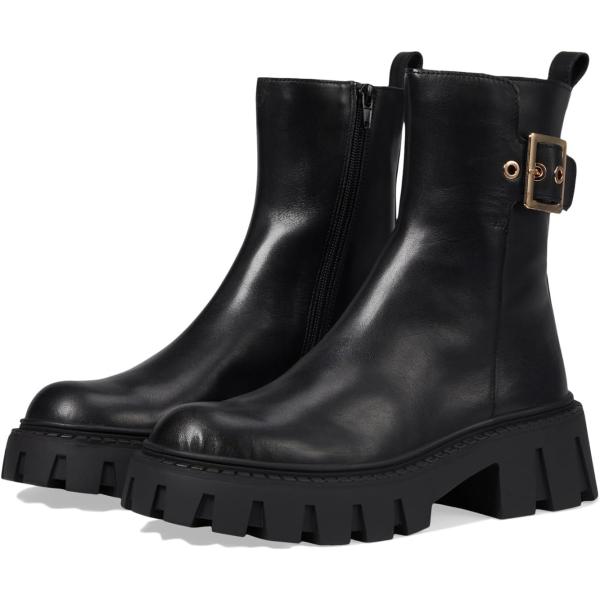 商品名Steve Madden Women's Sameera Ankle Boot, Black Leather, 10ブランド：Steve Madden商品サイズ：10高さ：12.7 cm横幅：33.3 cm奥行：36.7 cm重量：6...