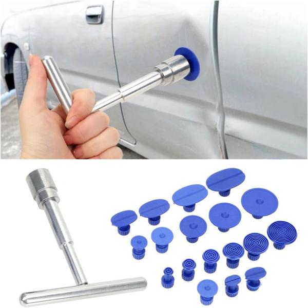 商品名AICEL 18個 車のへこみプラーキット 自動ペイントレス凹み修復ツール 車体のへこみリムーバー プロスライドハンマーツール 車 ガラス スクリーン タイル 物体 移動用 ユニバーサル車両アクセサリーAICEL 18 Pcs Car...