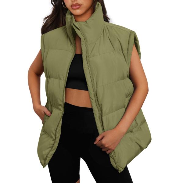 商品名:  AUTOMET Womens Long Puffer Vests Puffy Jackets Fall Outfits Sleeveless Down Coats Bubble Outerwear Quilted Winter ...