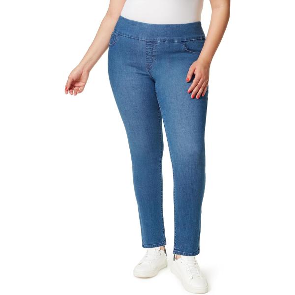 商品名Gloria Vanderbilt Women's Plus Size Amanda Pull On High Rise Jean, Deep Blueeブランド：Gloria Vanderbilt商品サイズ：16高さ：4 cm横幅：...