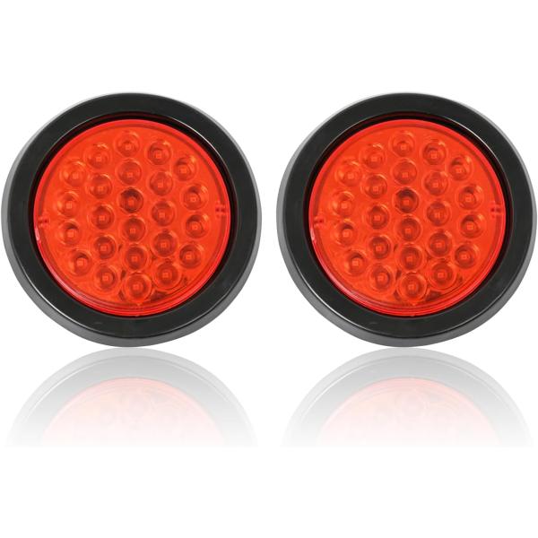 商品名Sodcay 2個 5.5インチ ラウンドトレーラーライト 24V トラックテールライト ラウンドLEDテールライト LEDストップターンテールライト ボート トレーラー トラック RV用 (レッド)Sodcay 2 PCS 5.5 ...