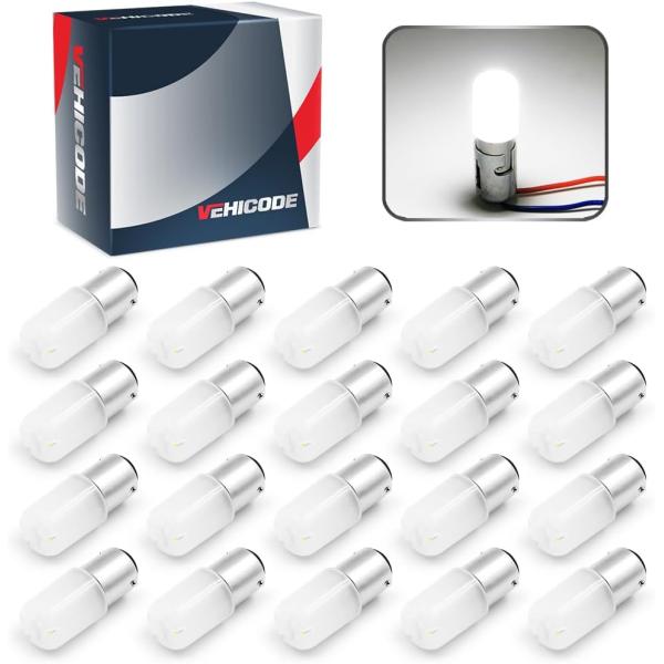 商品名VEHICODE 1076 1142 LED電球 ブライトホワイト RVキャンパーインテリアシーリングドームライト 12V 94 104 1004 1176 BA15D マリンボートナビゲーションアンカー 船尾 カーテシランプ 交換用...