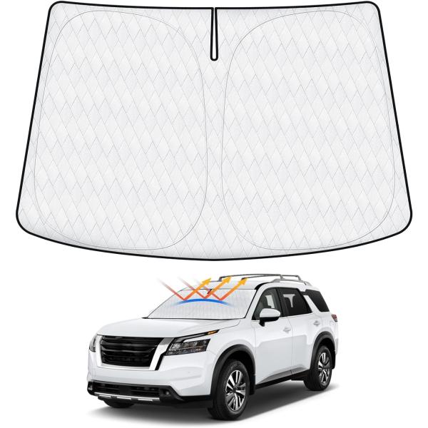 商品名Cartist Windshield Sun Shade Custom Fit for Nissan Pathfinder 2022 2023 2024 Accessories Foldable Car Front Window Su...