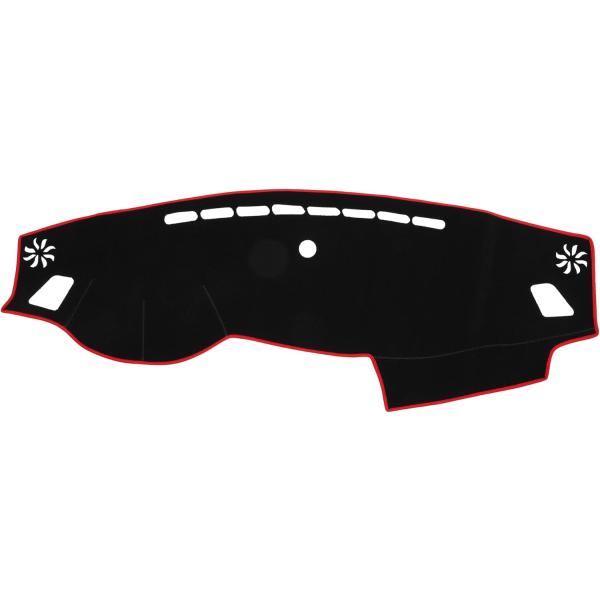 商品名VekAuto 車用ダッシュボードカバーマット Kia Optima 2016-2020対応 保護用ポリエステルブラック レッドラインセンターコンソールインテリアトリムダッシュボードマットVekAuto Car Dashboard C...