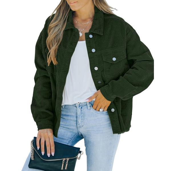 商品名:  LookbookStore Corderoy Women'S Jacket Womens Jackets Lightweight Corduroy Shirt Women Winter Jackets For Women Dar...