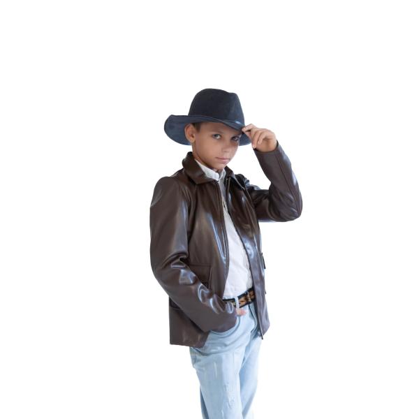 商品名:  ComfyCamper Kids Teens Faux Leather Jacket Costume Brown ? Jungle Explorer Archeologist Lightweight Bomber Racer, ...