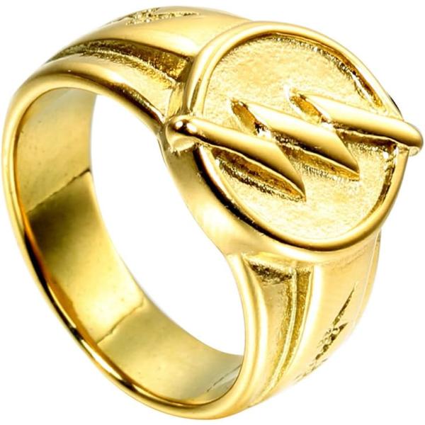 商品名フラッシュリング メンズ ステンレススチール リバース フラッシュ サイン リング アニメ 漫画 リング サンダーボルト リング ジュエリー, 7, ステンレス鋼, フラッシュリングThe Flash Ring for Men,Sta...