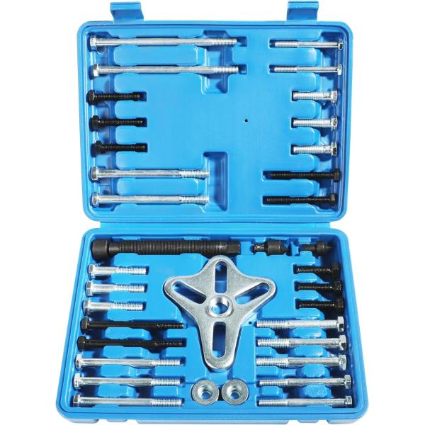 商品名Zlirfy 46ピース ハーモニックバランサープーラーセット フランジタイプギアとクランクプーラー パワーステアリングプーラーインストーラーツールセット ハーモニックバランサー、クランクシャフトプーリー、ギアに使用Zlirfy 46...