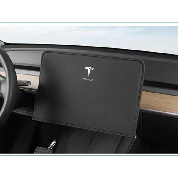 商品名スクリーンプロテクターカバー 2016-2023 Tesla Model 3 Y対応 センターコンソールディスプレイカバー 折りたたみ式サンシェード スリーブ 画面保護 傷/埃/熱から保護 テスラインテリアアクセサリーGolden C...