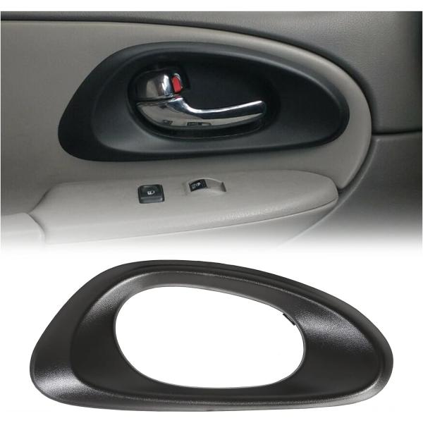 商品名HECASA Door Handle Bezel Compatible with 2002-2009 Chevy Chevrolet Trailblazer Replacement for 15214501 Interior Door...