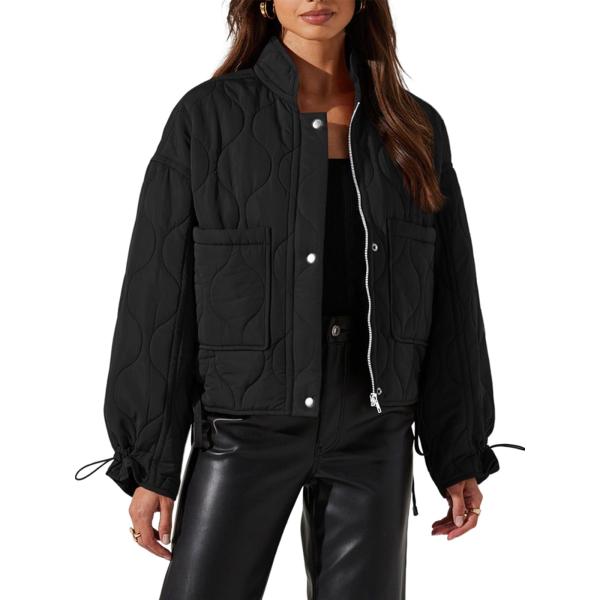 商品名:  Farktop Women Lightweight Quilted Puffer Jackets High Neck Short Puffy Coat Zip Up Winter Outwear with Pocketsブランド...