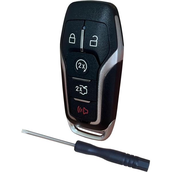 商品名QIXIUBIA Replacement for Keyless Entry Remote Car Key Fob Case Shell Fits for Ford F150 Fusion Mustang Explorer Edge ...