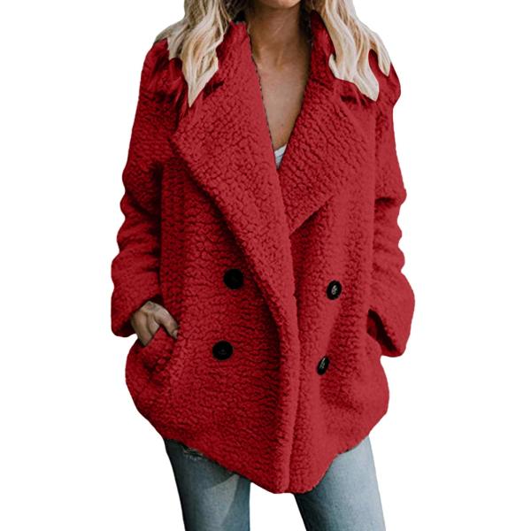 商品名:  Womens 2023 Winter Fleece Teddy Bear Sherpa Jacket Coats Long Sleeve Warm Faux Fur Outwear with Pockets Outerwear(...