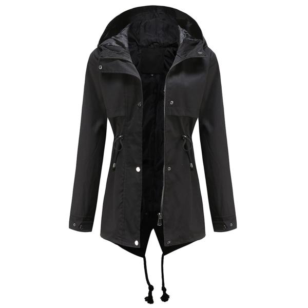商品名:  Hnodov Women's Rain Jacket Waterproof Rain Coat with Hood Windproof Drawstring Adjustable Windbreaker Plus Size Ou...