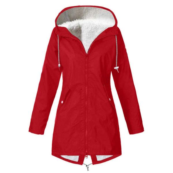 商品名:  TARIENDY Rain Jacket Womens Waterproof with Hood Winter Sherpa Lined Raincoat Plus Size Trench Coats Lightweight W...