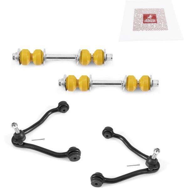 商品名GDX Metrix プレミアム 4ピース フロント L/R アッパーコントロールアームとフロントスタビライザーバーリンクキット RK621233、RK621234 K700532 シボレー C2500 サバーバン シボレー C250...