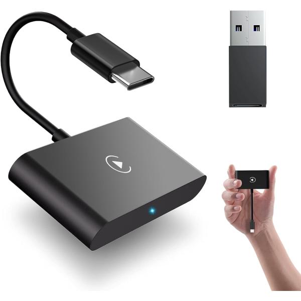 商品名Wireless CarPlay Adapter，CarPlay Adapter for OEM Wired CarPlay Cars，2023 Upgrade Plug &amp; Play Dongle Converts Wire...