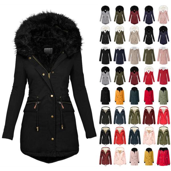 商品名:  Muyise Wool Coats for Women Women Fleece Lined Winter Jacket Big Fluffy Jacket Women Hoodie with Lady Coats Womens...