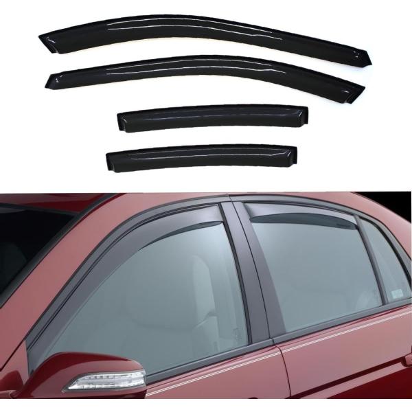 商品名IPARTSZONE 4pcs Out Channel Sun Rain Vent Shade Window Visors 94057 Compatible with 2004-2008 TL Type-S/Base Sedan 4-...