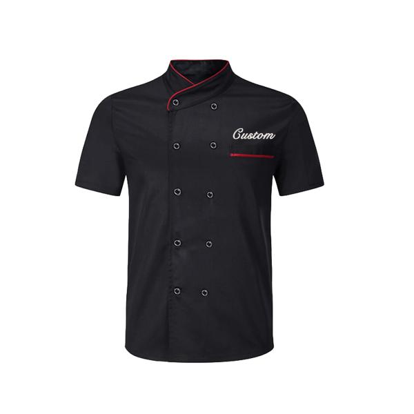 商品名:  Personalized Chef Coat for Men/Women Short Sleeve Chef Jacket Custom Embroidered Name Chef Shirt Restaurant Work U...