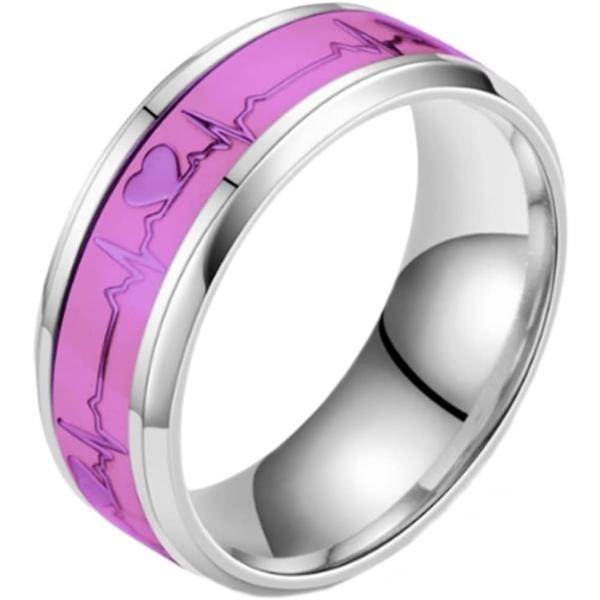 商品名Ayoiow Ring Titanium Men Noctilucent Electrocardiogram Wide 8mm Silver Wedding Bandsブランド：Ayoiow商品サイズ：商品番号：AYO1538IOZY...