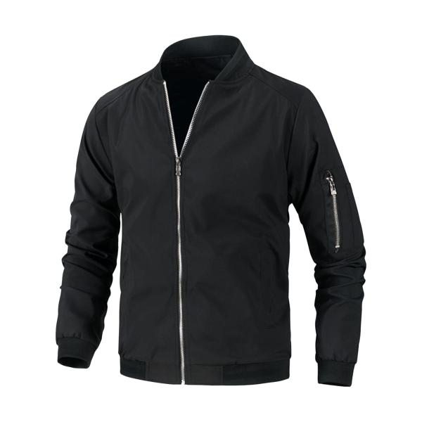 商品名:  RTRDE Varsity Jacket, Mens Lightweight Casual Fall Winter Windbreaker Bomber Zip Up Coat With Pocket Jacket Quilte...