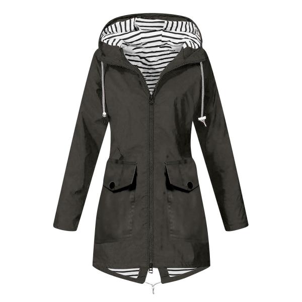 商品名:  ADHOWBEW Rain Coats for Women Plus Size Outdoor with Hood Zip Up Coats Waterproof Warm Fashion Casual Jacket Winte...