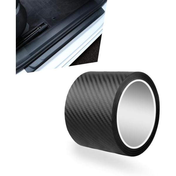 商品名QODOLSI Pack-1 Car Door Sill Protector, K3D Carbon Fiber Car Anti-Collision Strip, DIY Nanometer Door Edge Stampede S...