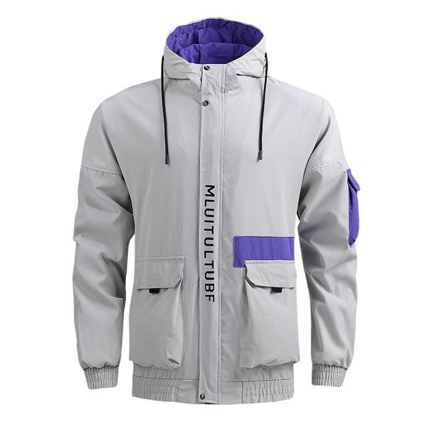 商品名:  Men Waterproof Lightweight Rain Jacket Active Outdoor Hooded Raincoat - Full Zip Slim Fit Soft Shell Stretch Windb...