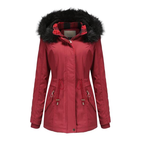 商品名:  Bilqis Same Day Delivery Items Prime Winter Coats for Women 2023 Warm Puffer Jacket Zip Lightweight Quilted Overco...