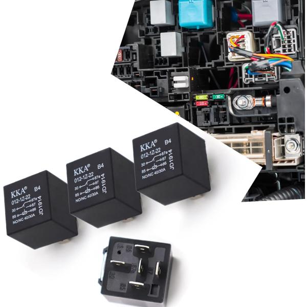 商品名Crynod 4 PCS Automotive Relay, 12V Waterproof Relay Without Backrest, 40A 5 Pins Relay, Multi-Purpose Starter Adapter...