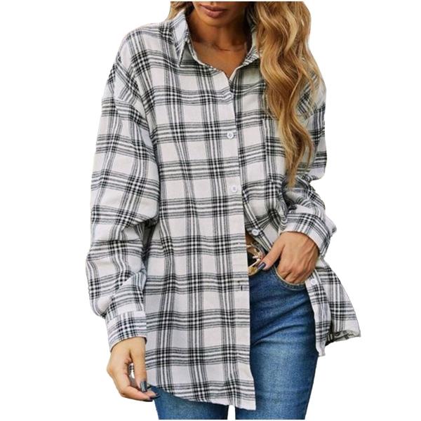 商品名:  bulk pallets for sale Flannel Shirts for Women Plaid Shacket Jacket Boyfriend Button Down Shacket Coats Fall Shirt...