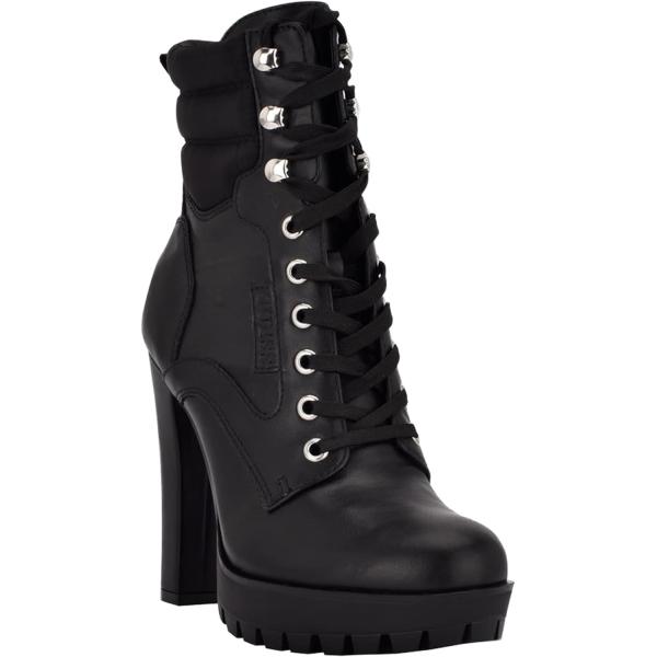 商品名GUESS Womens Talore Faux Leather Lux Sole Hiking Boots Black 11 Medium (B,M)ブランド：GUESS商品サイズ：11高さ：13.2 cm横幅：29.8 cm奥行：...