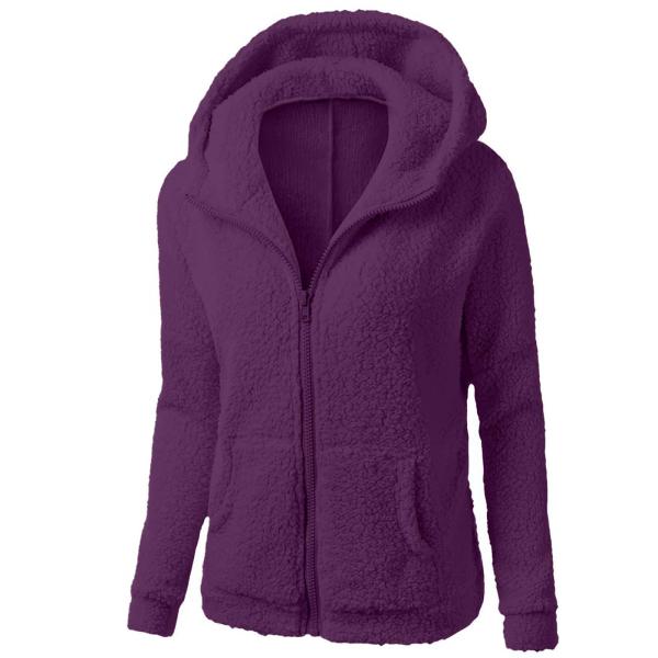 商品名:  Bilqis Same Day Delivery Items Prime Women's Sherpa Fleece Jacket Plus Size Hooded Winter Warm Teddy Coat Zip Up S...
