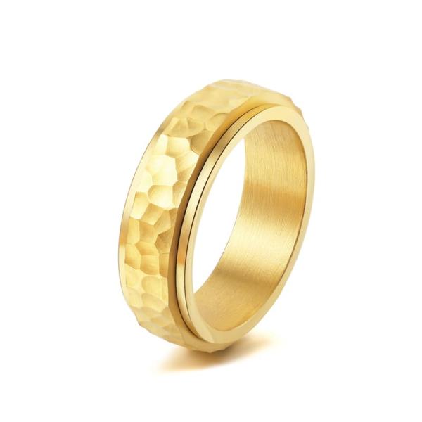 商品名:  Jurikko Fidget Rings for Anxiety for Women Girls Stainless Steel Silver/Gold/Black Anxiety Relieving Spinner Ring ...