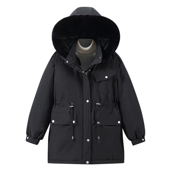 商品名:  My Orders Women's Casual Parka Jacket with Faux Fur Hood Winter Outdoor Warm Anoraks Jacket Thickened Windproof Qu...