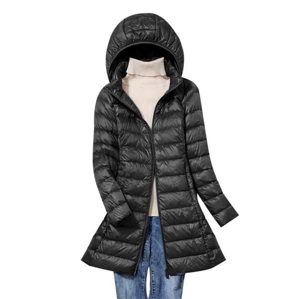 商品名:  Prime Sales Clearance Women Plus Size Puffer Coat with Detachable Hood Zipper Long Sleeve Warm Quilted Jacket Ligh...