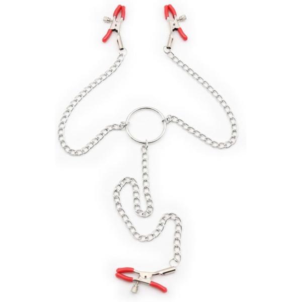 商品名ボディクランプ チェーン付き ステンレススチール ボディリング 調節可能 ボディクランプ ノンピアス ピアス ボディジュエリー レディース メンズ, 合金, 宝石なしBody Clamps with Chain Stainless S...