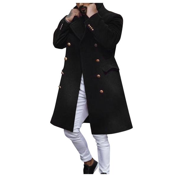 商品名:  Heavyweight Denim Jacket Cashmere Pea Coat Mens Beige Jacket Men Vest with Pockets Men's Cashmere Topcoat Hooded B...