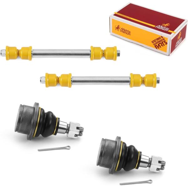 商品名GDX Metrix Premium 4PCS L/R Front Stabilizer Bar Link and L/R Front Lower Ball Joint K700539, K80631, K6541 Fits Cadi...