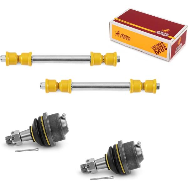 商品名GDX Metrix Premium 4PCS L/R Front Stabilizer Bar Link and L/R Front Lower Ball Joint K700539, K80631, K6693 Fits Chev...