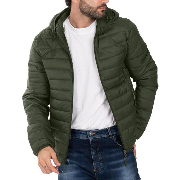 商品名:  NORTH FARER Mens Winter Coats with Hood Warm Down Jacket Packable Windproof Outerwear Jacket for Running Travle Ar...